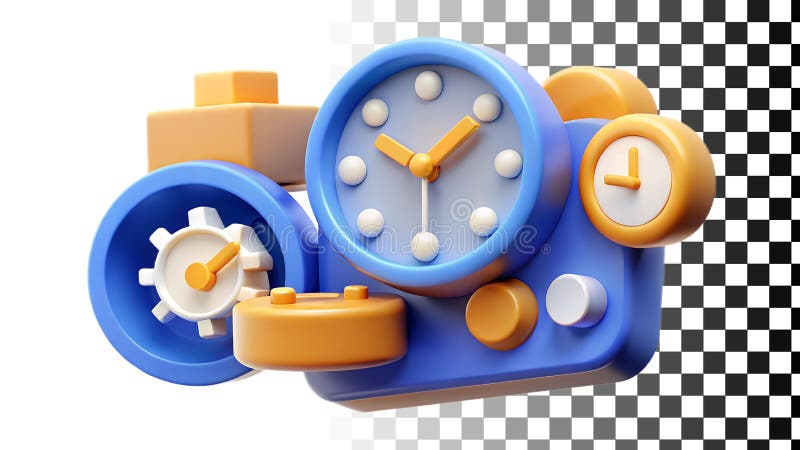 Clocks and Gears, Showcasing Time Mechanism and Machinery Png ...