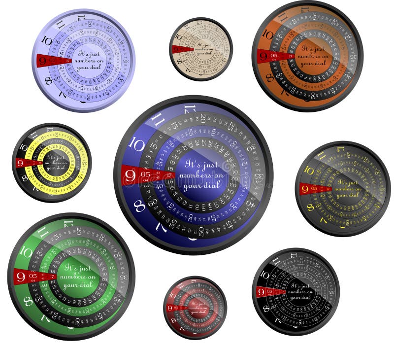 Clocks without Hands stock vector. Illustration of beige - 23075493