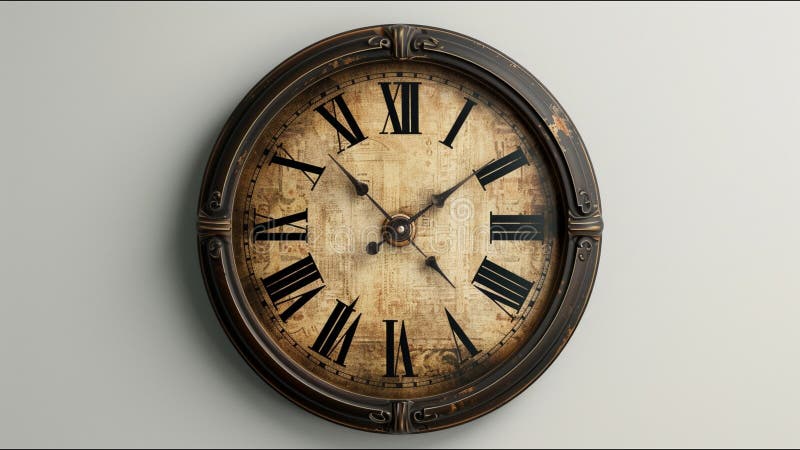 Clocks River of Time Multiple Clockfaces Roman Numerals Stock ...