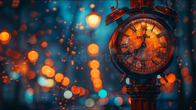 Clocks River of Time Multiple Clockfaces Roman Numerals Stock ...