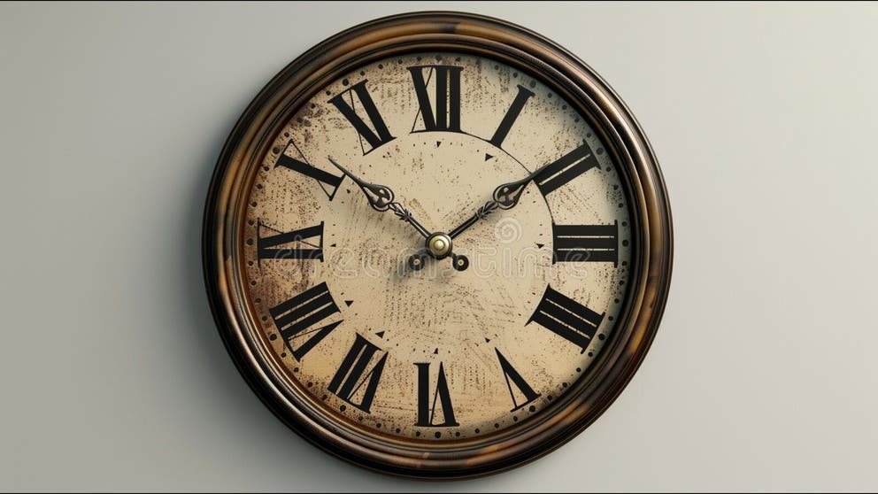 Clocks River of Time Multiple Clockfaces Roman Numerals Stock ...