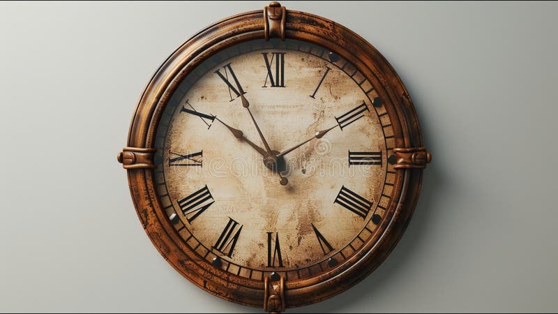 Clocks River of Time Multiple Clockfaces Roman Numerals Stock ...
