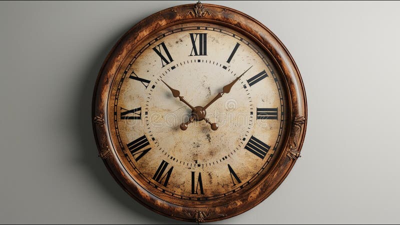 Clocks River of Time Multiple Clockfaces Roman Numerals Stock ...