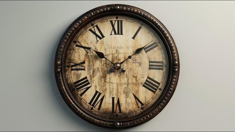 Clocks River of Time Multiple Clockfaces Roman Numerals Stock ...