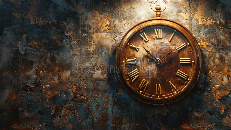 Clocks River of Time Multiple Clockfaces Roman Numerals Stock ...