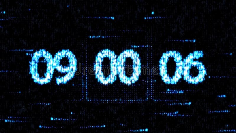 Clocks are Set at 09:00 Starting a New Countdown. the Countdown on the ...