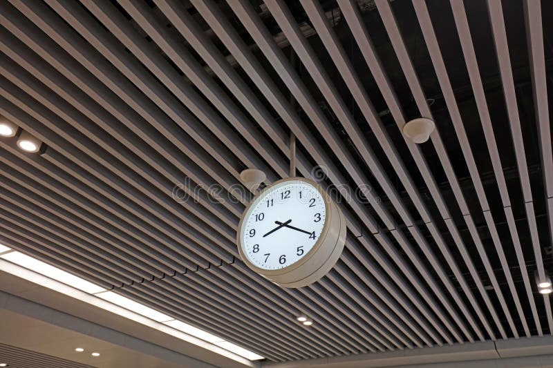 Clocks and Watches for Metro Stations Stock Image - Image of terminal ...