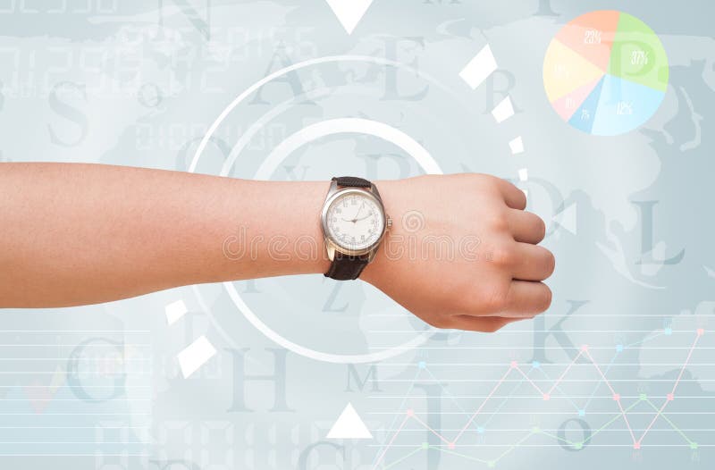 Clocks with World Time and Finance Business Concept Stock Photo - Image ...