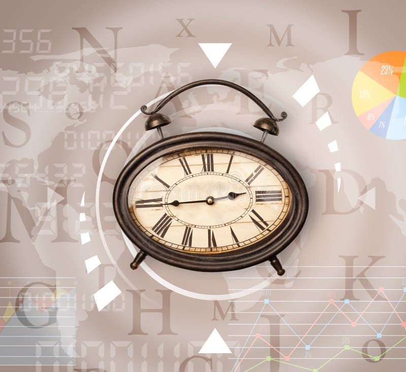 Clocks with World Time and Finance Business Concept Stock Image - Image ...