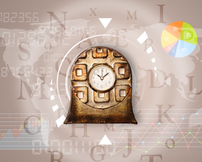 Clocks with World Time and Finance Business Concept Stock Photo - Image ...