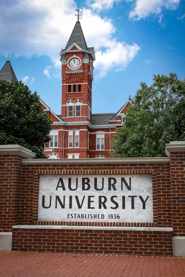 AUBURN ALABAMA, USA - June 18, 2020 - Auburn University Sign at Main ...