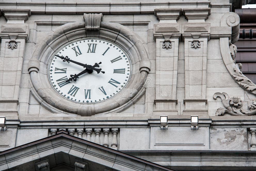Clocktower stock photo. Image of hand, hour, montreal - 34557636
