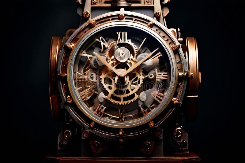 A Clocktower Where Time Itself is Captured through Slow Shutter Stock ...