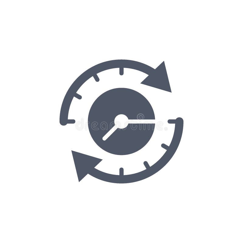 Clockwise Clock. Vector Illustration Decorative Design Stock Vector ...