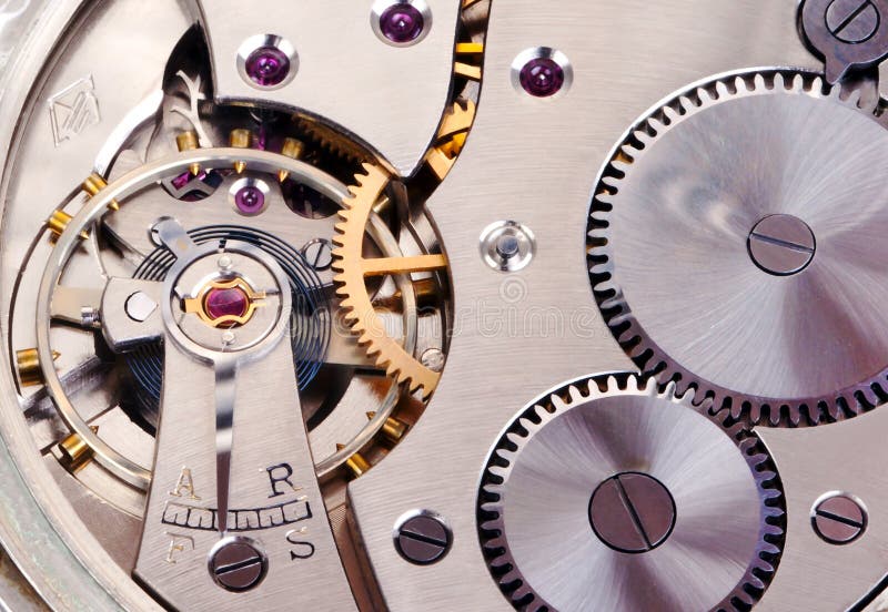 Clockwork stock image. Image of close, macro, minutes - 18854601