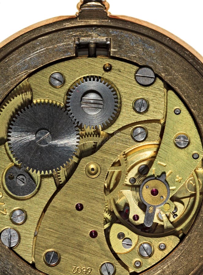 Clockwork stock image. Image of metallic, watch, closeup - 28525935