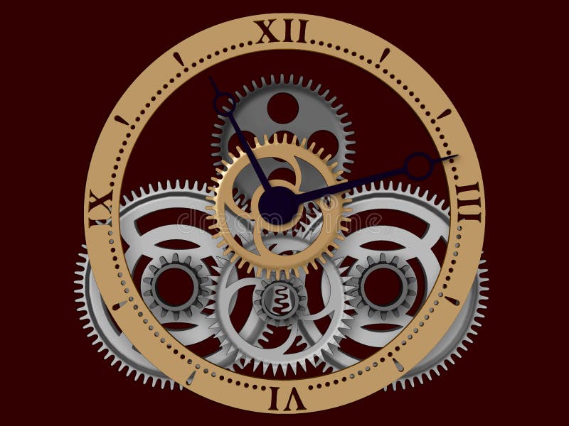 Clockwork stock illustration. Illustration of instrument - 6664003