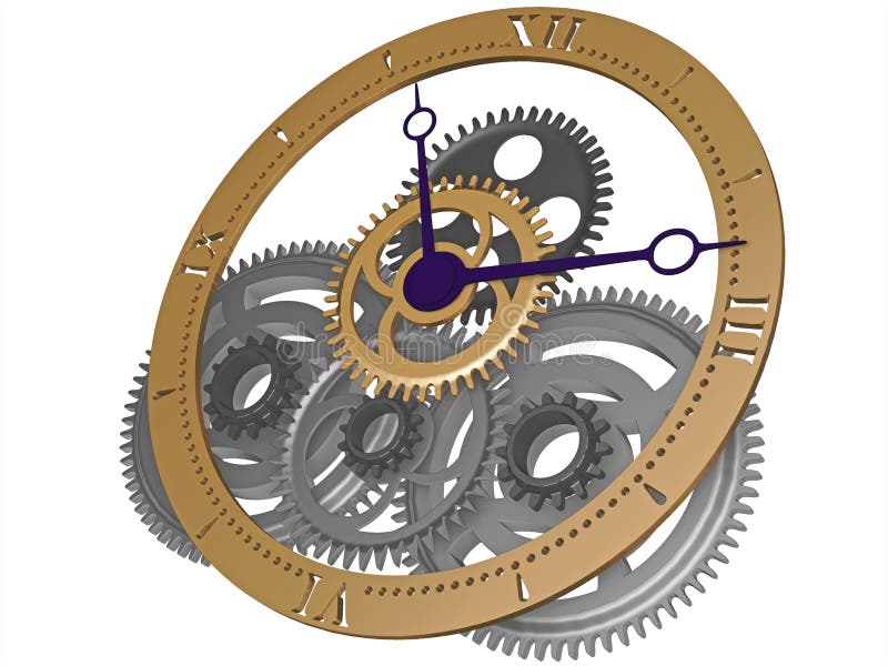 Clockwork stock illustration. Illustration of number, close - 6664018