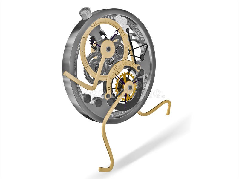 Clockwork stock illustration. Illustration of moving, watch - 6664058