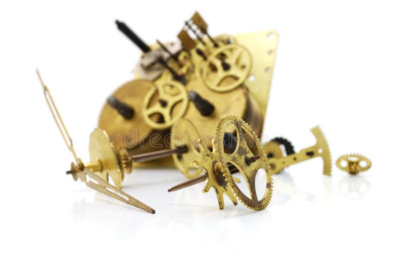 Clockwork stock image. Image of connection, white, workings - 7953257