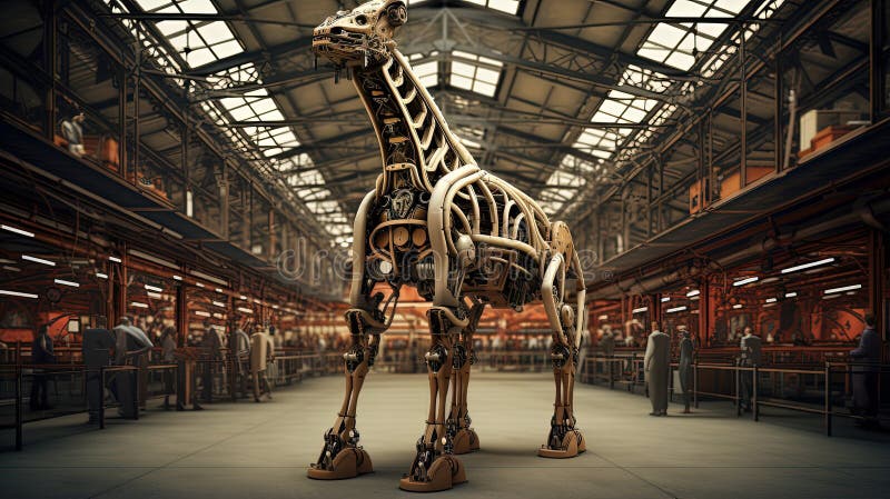 Clockwork Beast of the Steampunk Zoo Stock Illustration - Illustration ...