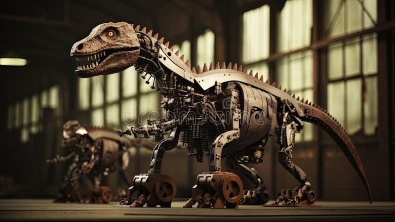 Clockwork Beast of the Steampunk Zoo Stock Illustration - Illustration ...