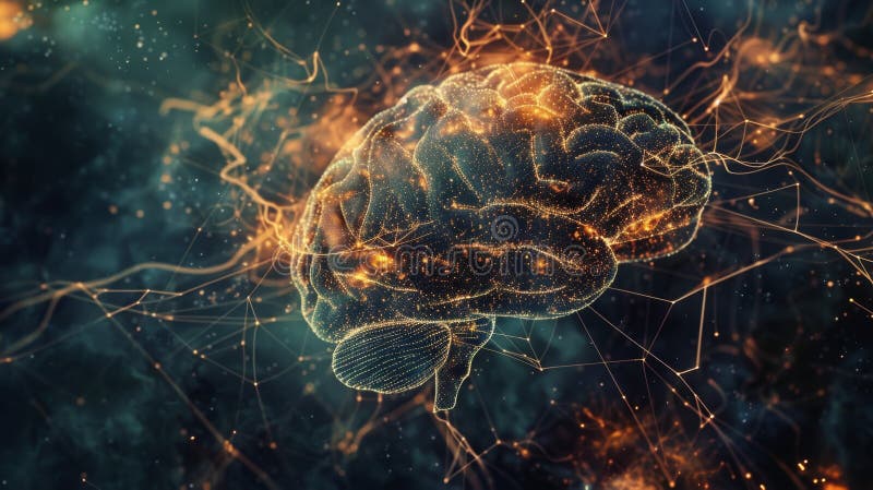 The Clockwork Brain: a Digital Symphony of Knowledge Stock Illustration ...