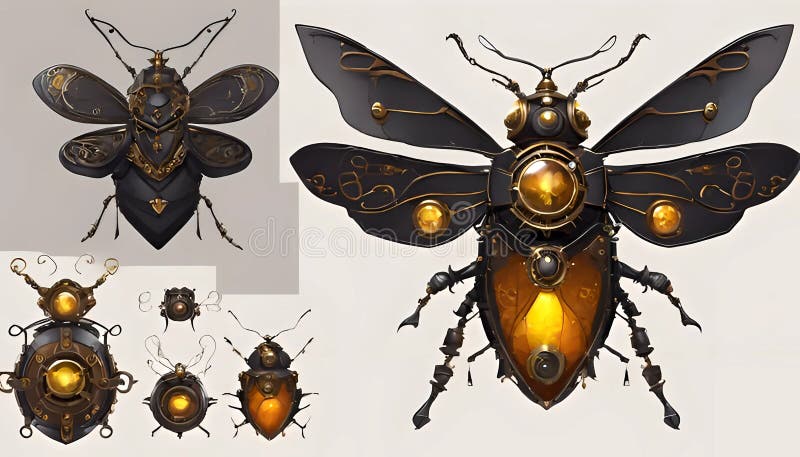 Clockwork Creatures: the Art of Mechanical Elegance Stock Image - Image ...