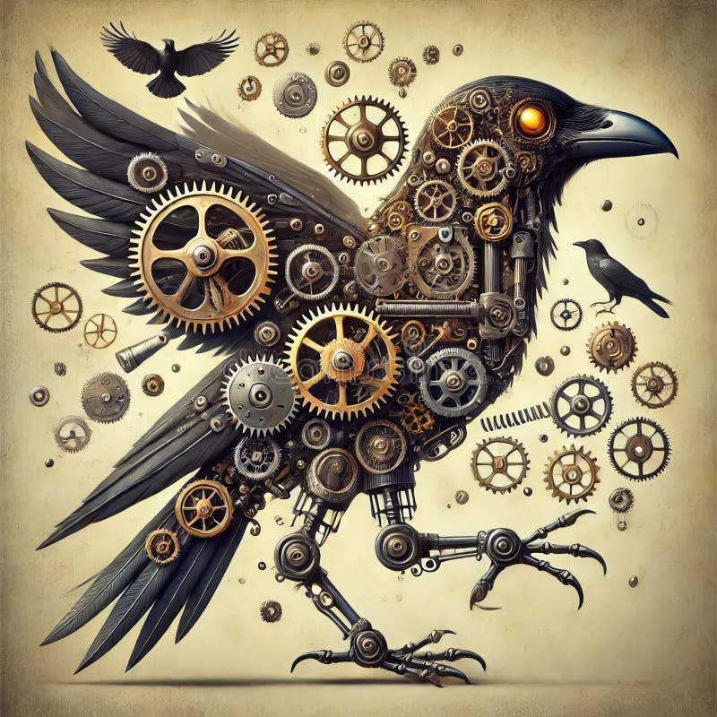 Clockwork Crows Stock Illustrations – 1 Clockwork Crows Stock ...