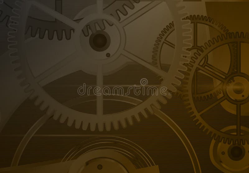 Clockwork on a Dark Background.Vector Stock Vector - Illustration of ...