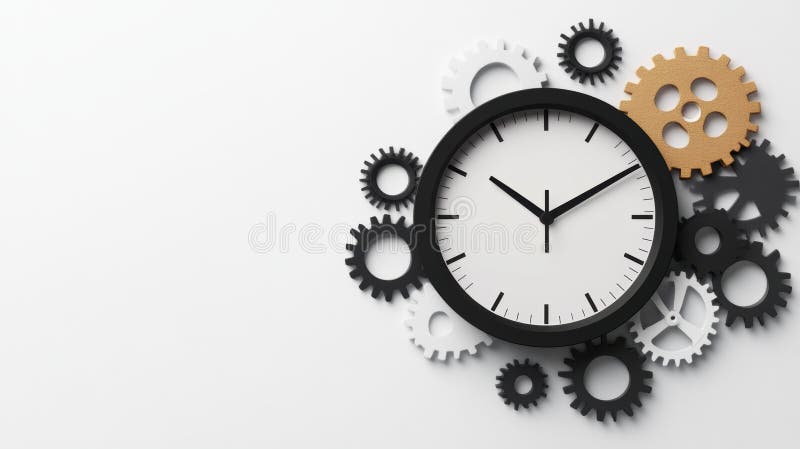 Clockwork Design, Mechanical Clock Gears in a Corporate Workspace ...