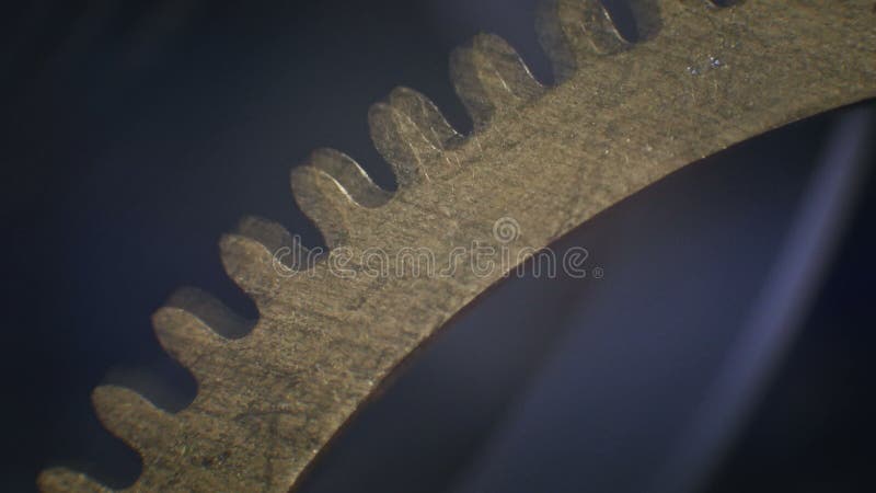 Clockwork Filmed Under a Microscope Stock Footage - Video of microscope ...