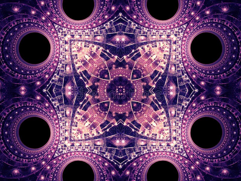 Clockwork fractal mandala stock illustration. Illustration of idea ...