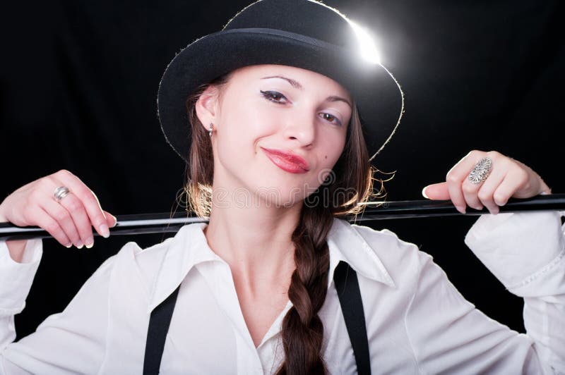 Clockwork Girl stock image. Image of stick, clockwork - 20381369