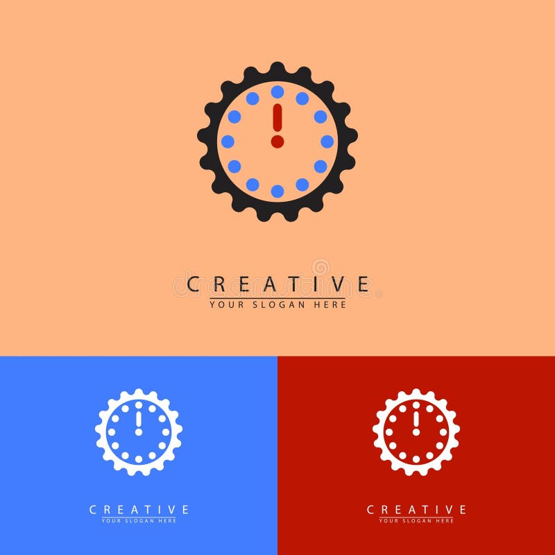 Clockwork Maintenance Icon Logo Stock Vector - Illustration of ...