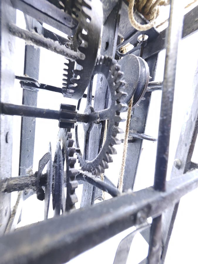 Clockwork in Mechanical Time Measurement Stock Photo - Image of ...