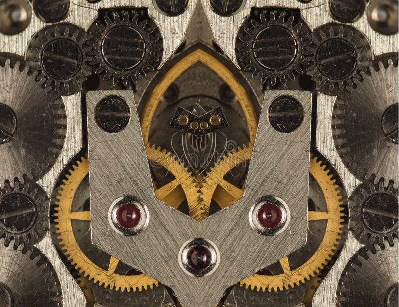 Clockwork Mix Old Mechanical Watch Stock Image - Image of precision ...