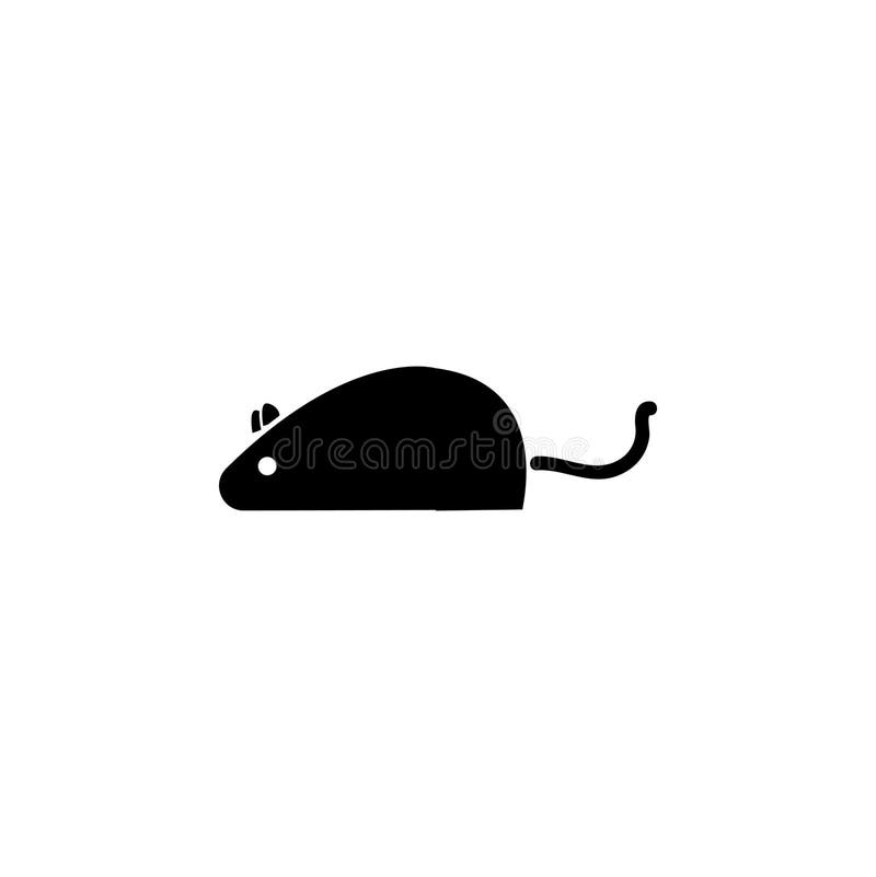 Clockwork Mouse, Mechanical Toy for Cats Solid Flat Vector Icon ...