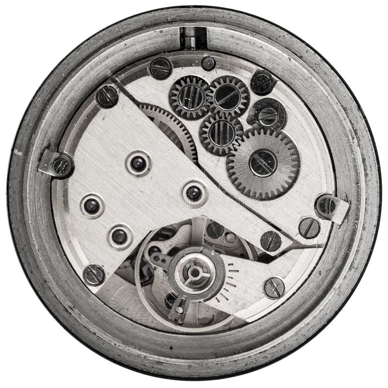 Clockwork Old Mechanical Watch Stock Image - Image of machine ...