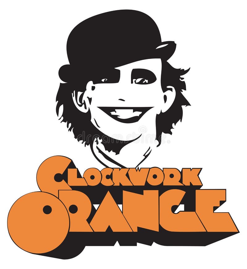 Clockwork Orange Legendary Movie Novel Vector Illustration Template ...
