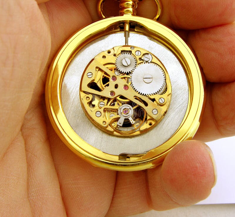 Clockwork pocket watch stock photo. Image of classic, checking - 2078922