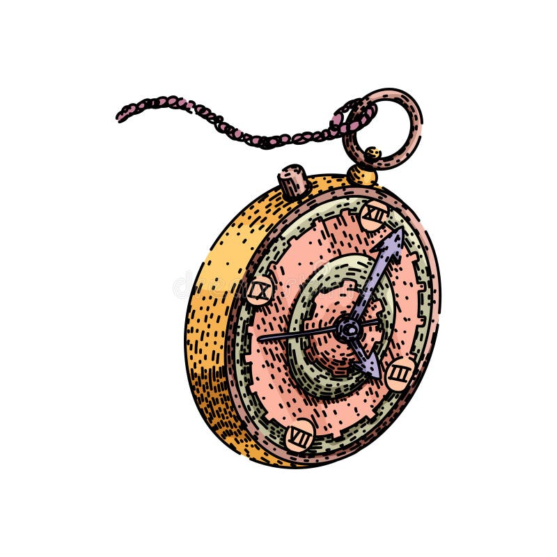 Clockwork Steampunk Device Sketch Hand Drawn Vector Stock Vector ...