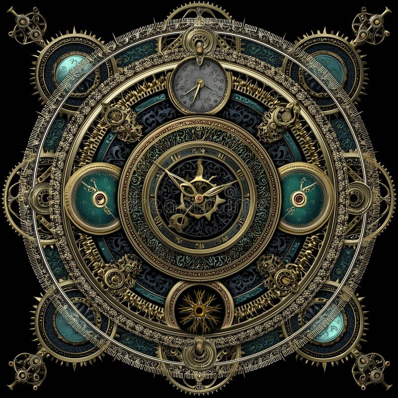 Clockwork Steampunk Plate Stock Illustrations – 1,082 Clockwork ...