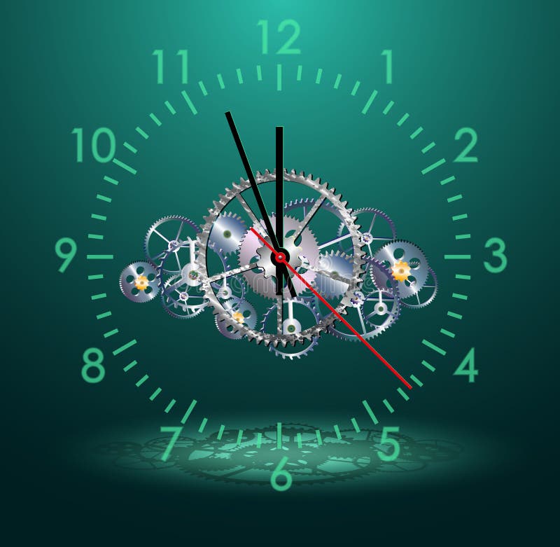 Clockwork stock vector. Illustration of second, transparent - 38136159