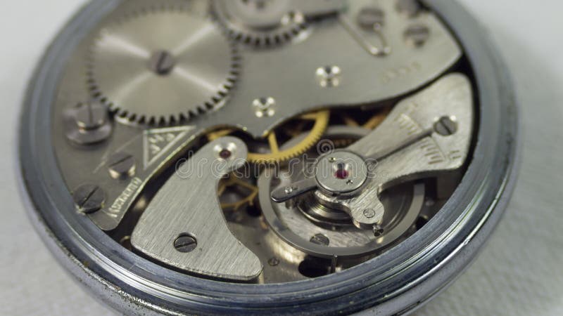 Clockwork Vintage Antique Clock Stock Image - Image of edge, jewels ...