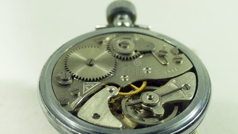 Clockwork Vintage Antique Clock Stock Image - Image of circle, motion ...
