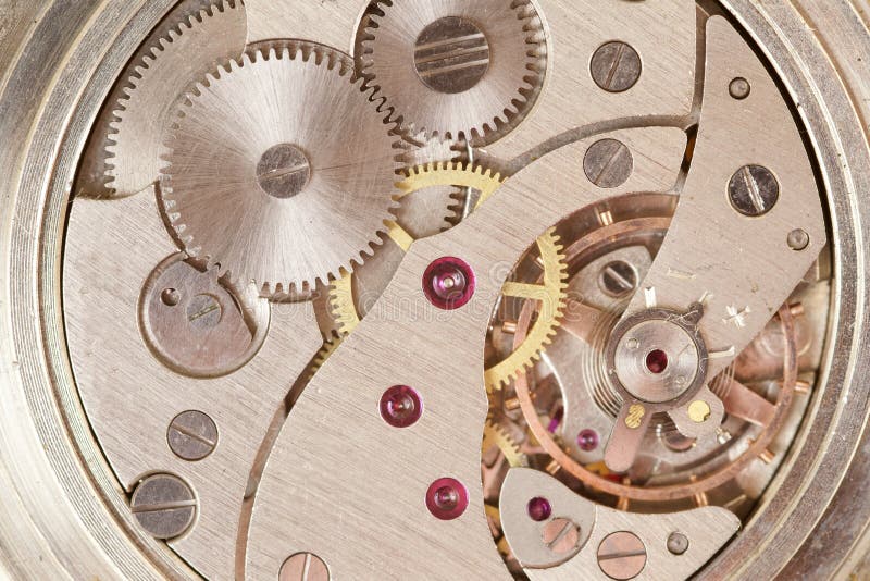 Inside Old Mechanical Watch Stock Image - Image of inside, gears: 15780789