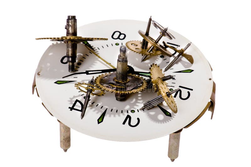 Clockwork on white stock photo. Image of work, isolated - 21281358