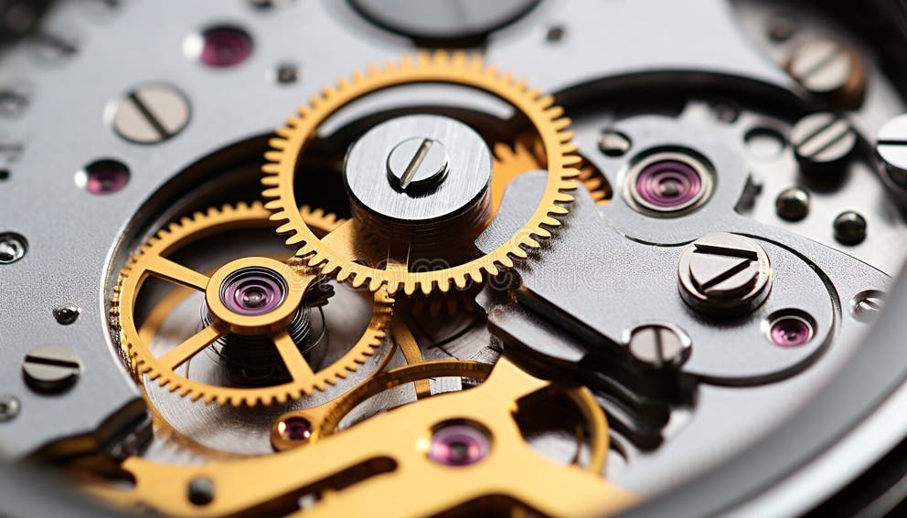 Clockworks Disassembling, Mechanic Restoring Accuracy Inside Antique ...