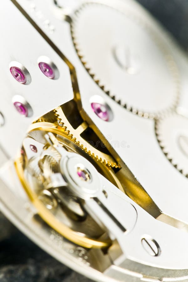 Clockworks with gears stock photo. Image of silver, steel - 17326418